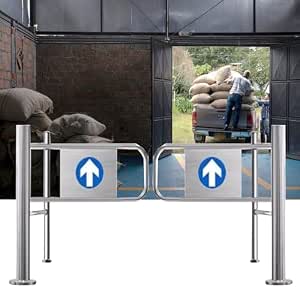 Supermarket Swing Gate,Industrial Warehouse Entrance Swing Gate Metal ...