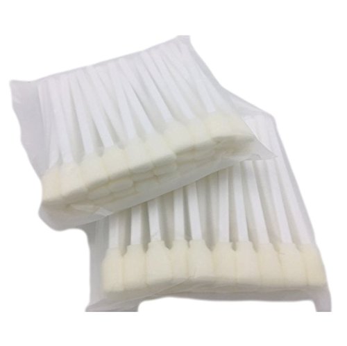High Density Foam Head Swab with White Poly Shaft for Cleaning Inkjet ...