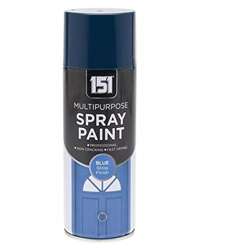 151 Blue Gloss Multi-Purpose Aerosol Spray Paint 400ml (1 Pack ...