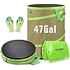 Amazon.com : Colwelt Collapsible Garden Bag 47Gallon, Collapsible Leaf ...
