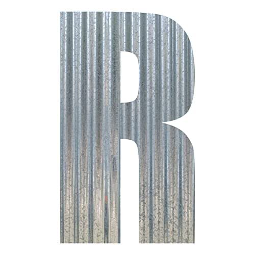 Amazon.com: Corrugated Metal Letter (12 Inch, R) : Home & Kitchen