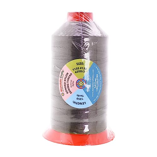 Snapklik.com : Mandala Crafts Tex 135 Bonded Nylon Thread For Sewing