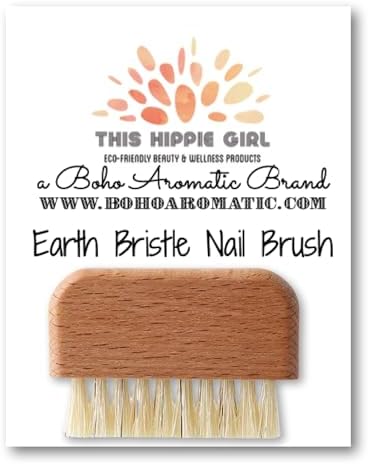 Amazon.com: THIS HIPPIE GIRL Earth Bristle Wooden Cleaning Finger Nail ...