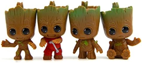 Amazon.com: MEsay 4pcs Miniature Fairy Garden Sitting Groot Figurines ...