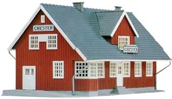 Amazon.com: Model Power Chester Station Lighted With Two Figures (Built ...