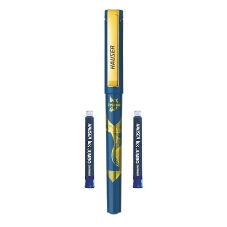 Hauser Germany Inx Cyber Gold Fountain Pen | Smooth Round Nib With ...