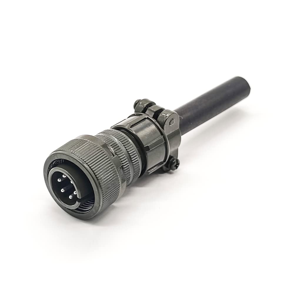 GXMRHWY Military Spec Connectors MS3106A14S-6P Straight 6 Pin Male Plug Circular MIL 5015 Spec ...
