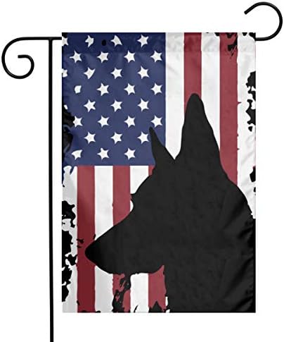 Amazon.com : German Shepherd GSD K-9 American Flag USA Patriot ...