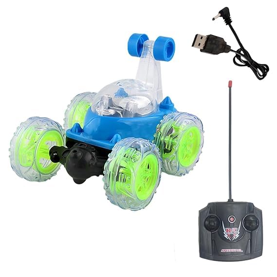 Dirty Cars RC Stunt Car, Remote Controlled Toy Car for Kids, Blue ...