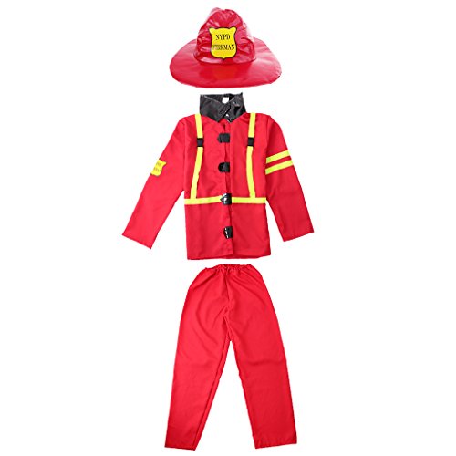 Popeye Adult Fireman Costume Halloween Cosplay Party Firefighter Fire ...
