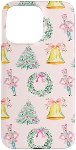 Amazon.com: Preppy Pink Christmas Nutcracker Print Case for iPhone 15 ...