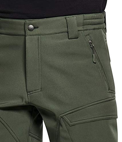 Snapklik.com : Mens Winter Waterproof Tactical Pants, Softshell Fleece ...