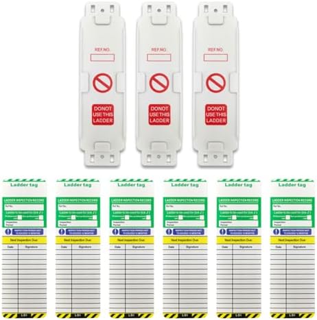 Scaffold Ladder Tags, 3 Holders and 6 Ladder Inspection Tag Inserts ...
