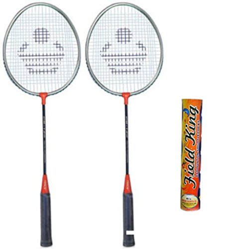 Buy CB-120 Badminton Racket Pair with Field King Badminton Shuttle Cock ...