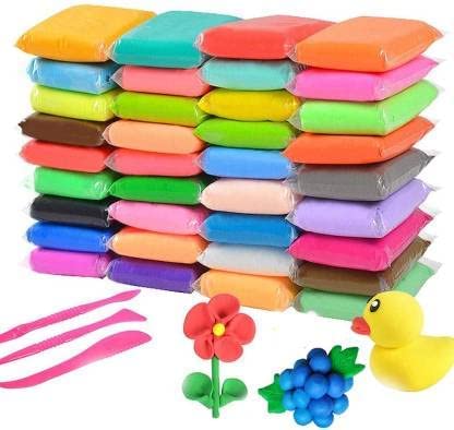 DOTFUSION Clay Set for Kids Clay with Tools Different Color Clay Toy ...