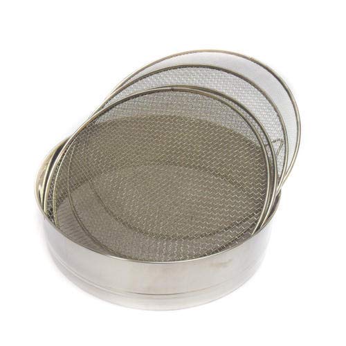 Buy Riddhi Stainless Steel Sieve Atta Chhanni with 4 Nets, 5 Piece Set ...