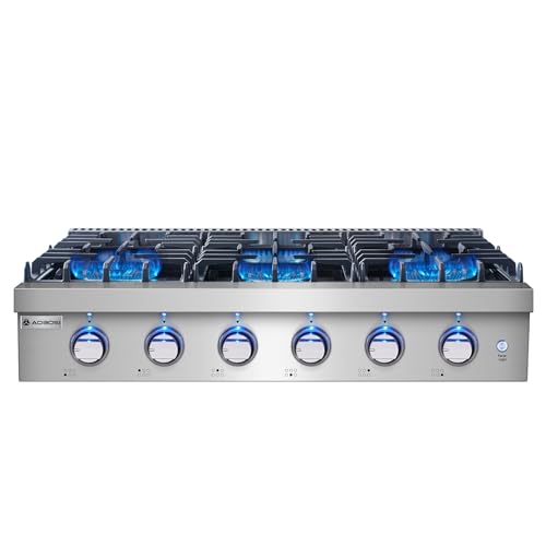 AAOBOSI Gas Cooktop 36 inch Gas Stove Built-in Gas Range Commercial Gas ...