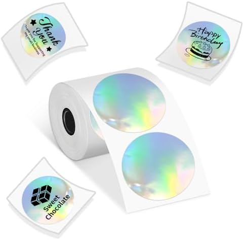 Amazon.com : Phomemo 2" Laser Gold Holographic Finish Thermal Labels ...