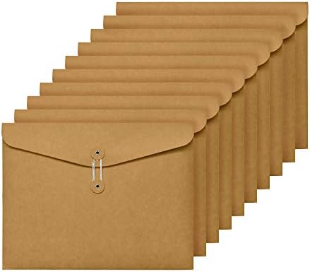 AiYoYo 10Pcs Chemises A4 en Papier Kraft Pochette Document en Papier ...