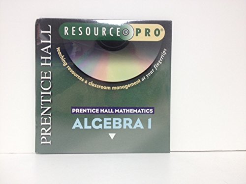 Amazon.com: Prentice Hall mathematics Algebra 1 Resource Pro CD ROM ...