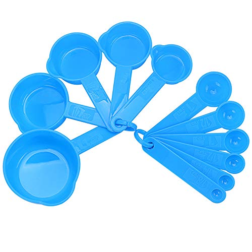 Amazon.com: IFFMYJB Measuring Cups and Spoons Set, 11 Pieces Plastic ...