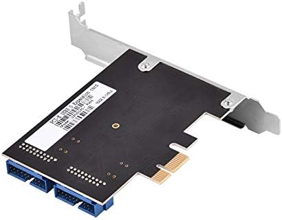 Amazon.com: PCI-E X1 to 2 Ports 19 Pin USB 3.0 Header PCI Express to ...