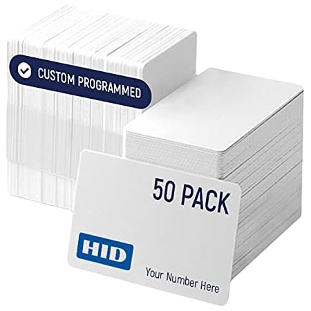 Amazon.com : Custom Programmed HID Prox Cards 26 bit H10301 Format HID ...