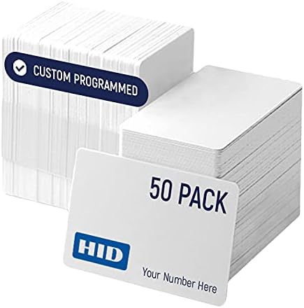 Amazon.com : Custom Programmed HID Prox Cards 26 bit H10301 Format HID ...