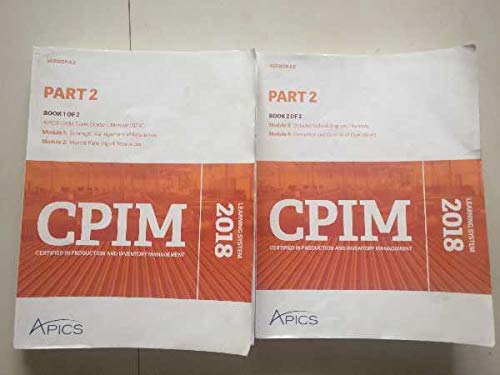 APICS CPIM PART 2 : APICS, APICS: Amazon.in: Books