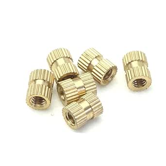 100PCS M3*13 * 5 MM Copper Inserts Injection nut Embedded Parts Copper ...