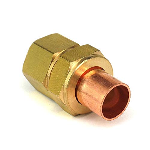 10pcs Brass 1/2" BSP Female to 15mm Socket Union to Copper End Feed ...