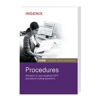 Coders' Desk Reference for Procedures 2008 (Coders' Desk Reference): 9781601510112: Medicine ...