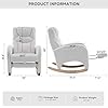 Amazon.com: FOXHUNTER Rocking Chair Nursery, Modern Glider Chair with ...