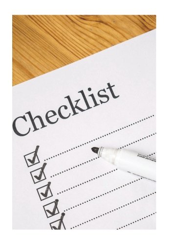 Checklist: Checklist notebook lined 7x10 inch 100 Page: The mountain ...