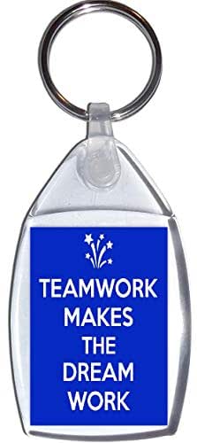 Teamwork Makes the Dream Work - Keyring : Amazon.co.uk: Fashion