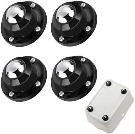 HASTHIP® 4pcs Self Adhesive Caster Wheels 360° Swivel Heavy Duty ...