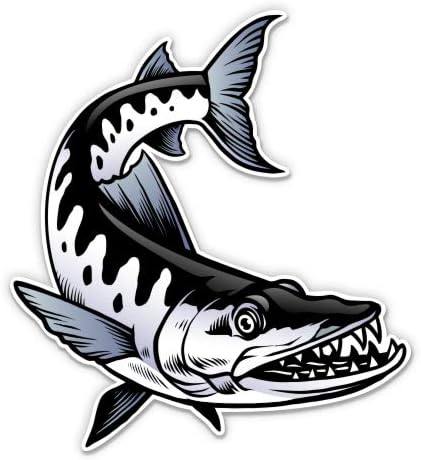 Amazon.com: Muskie Fish Fishing - 3" Vinyl Sticker - for Car Laptop ...