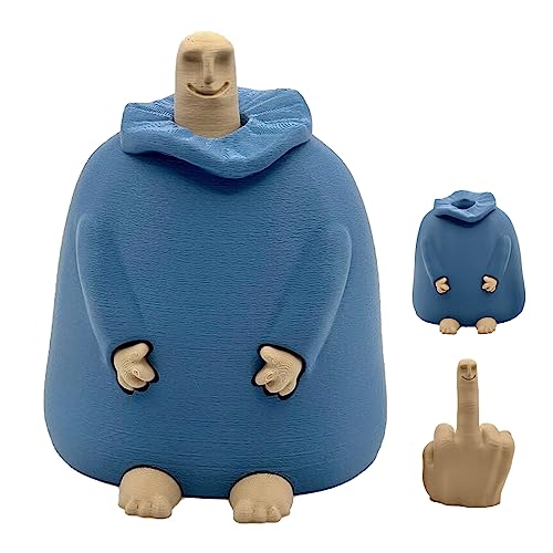 Funny Middle Finger Ornament, Smiling Middle Finger Table Decoration ...