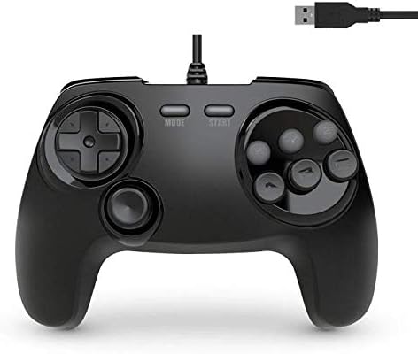 BrawlerGen Genesis Mini Controller 6 Button Genesis Mini/PC/MAC/Switch ...