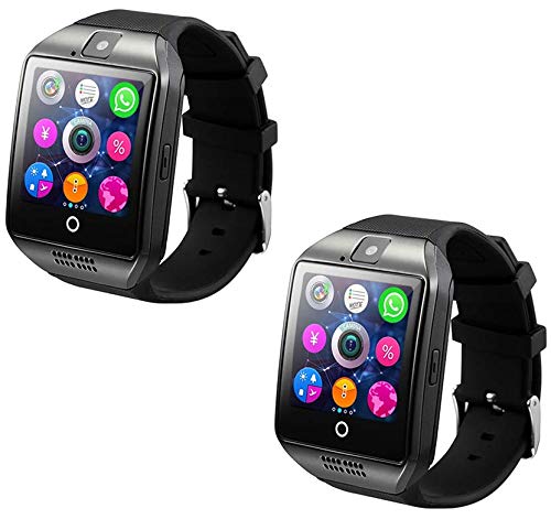 Xentek Pack of 2 Q18 Touchscreen Smart Watch Bluetooth Smartwatch with ...