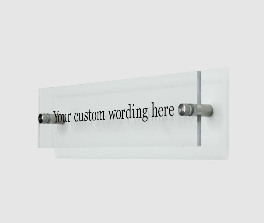 Custom Acrylic Sign Office, Door, Wall, House Number Plaque - Quality ...