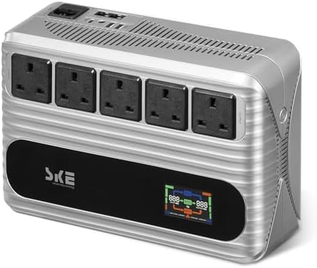 BPC Energy UPS Power Supply UK - 1000VA UPS with 8 Outlets - UK Plug ...