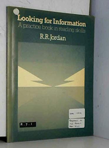 Amazon.com: Looking for Information: 9780582749023: R.R. Jordan: Libros