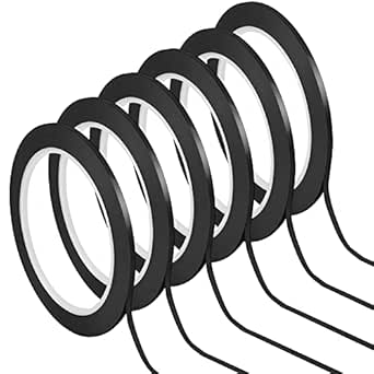 Amazon.com : 6 Rolls White Board Tape,Pinstripe Art Tape Dry Erase ...