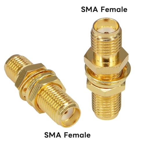 Buy BOOBRIE SMA Socket Connector Panel Chassis Mount SMA Female to ...