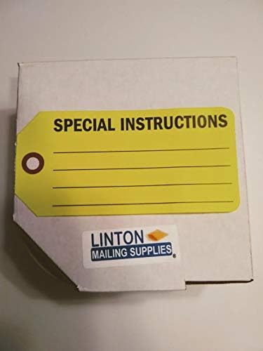 Amazon.com : Special Instructions Tag with Fiber Patch, Fluorescent ...
