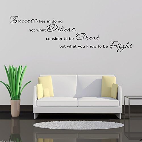 SUCCESS OFFICE Wall Art Sticker Hall Lounge Quote Decal Mural Stencil ...