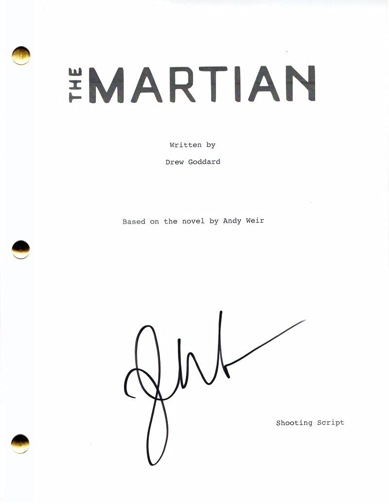 Buy JESSICA CHASTAIN SIGNED AUTOGRAPH THE MARTIAN FULL MOVIE SCRIPT ...