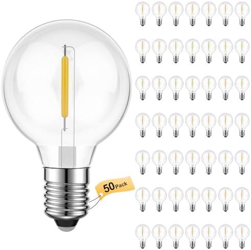 G40 LED Replacement Bulbs Daylight White 6000K C9/E17 Intermediate Base ...