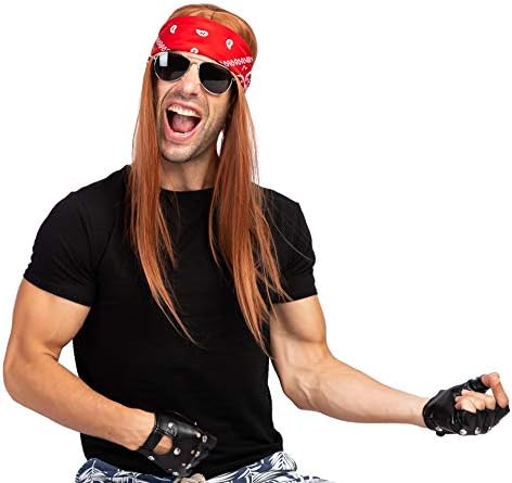 Amazon.com: Spooktacular Creations Rockstar Costume 90s Heavy Metal ...